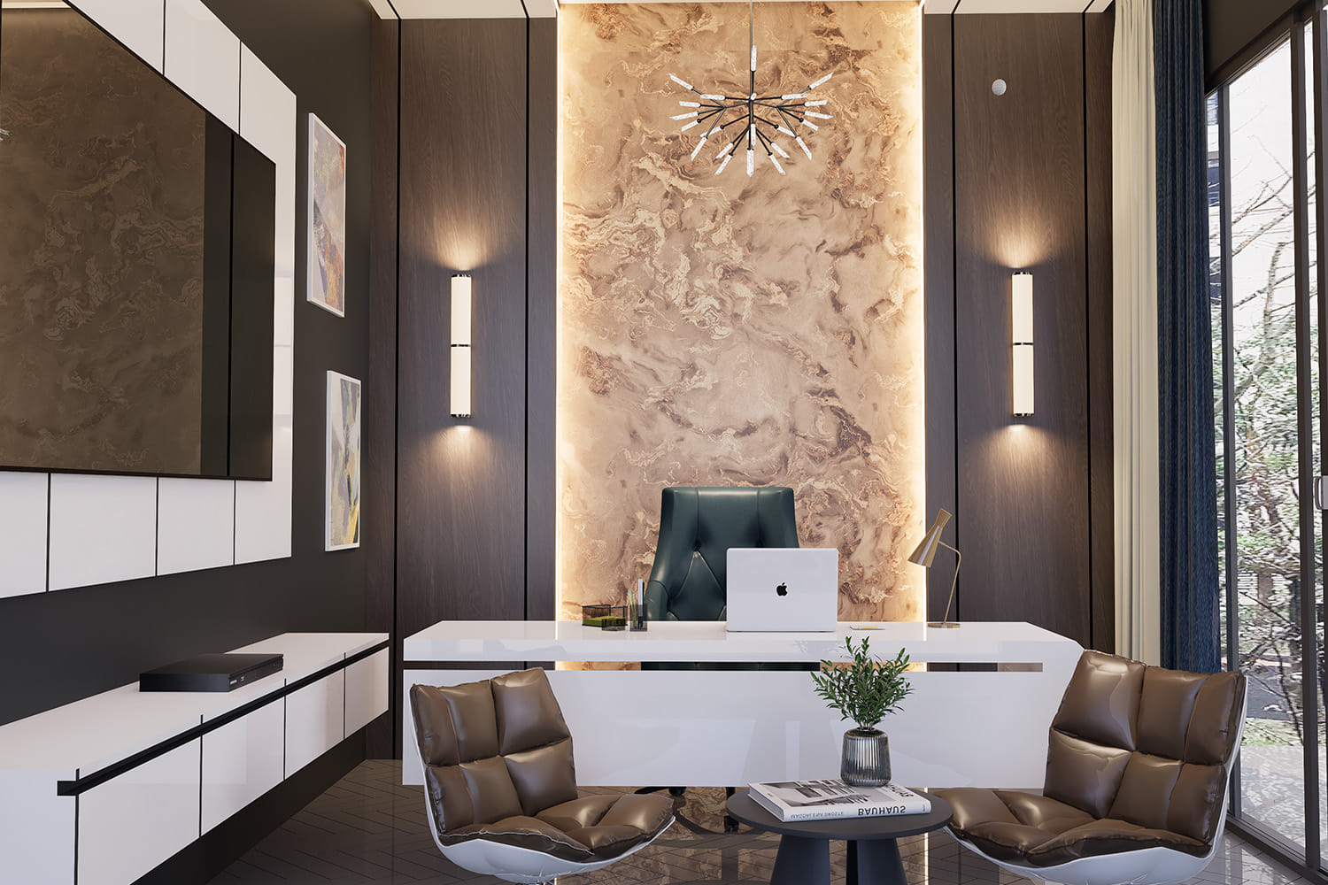 Executive Office Design Wall