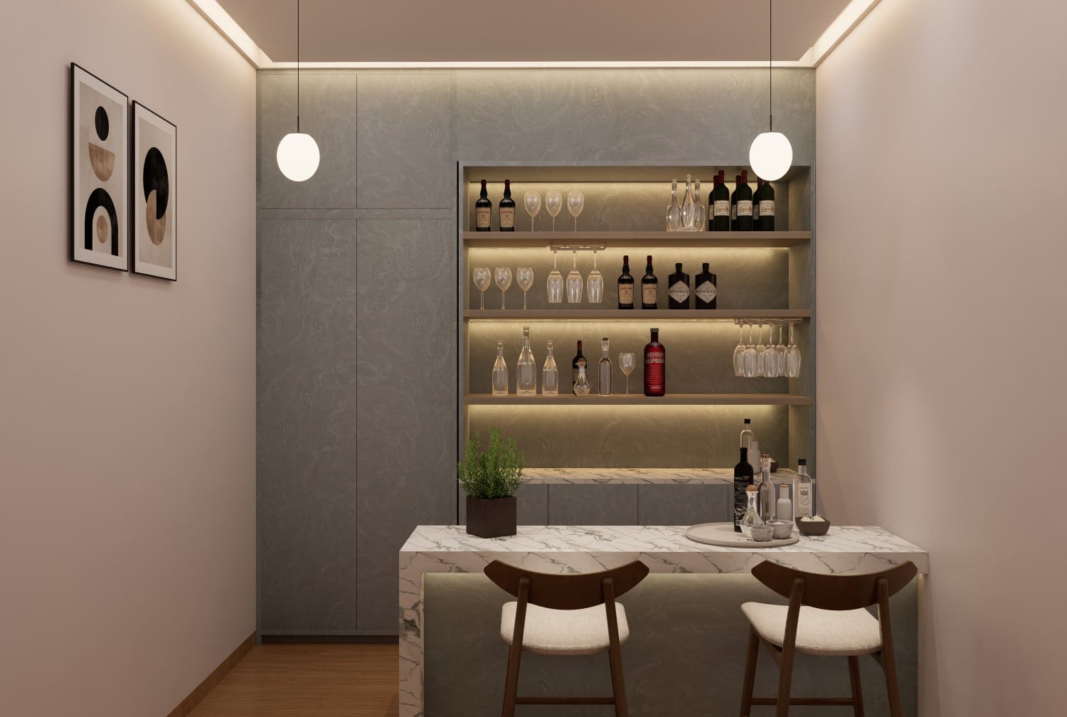 Mini Home Bar Designs Interiors: Invest In A Bar Or Drinks Trolley To